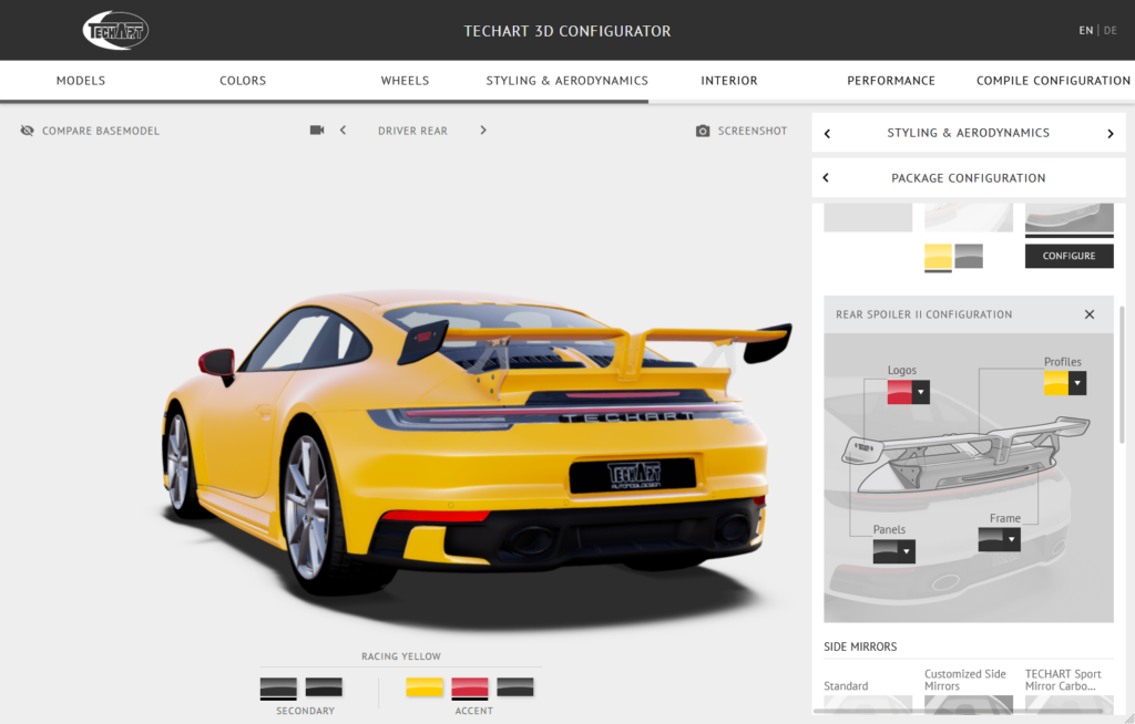 3D Car configurator - Klaas Nienhuis Studio