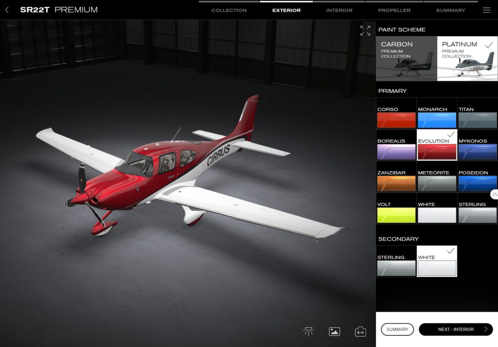 Cirrus Aircraft Configurator - Klaas Nienhuis Studio
